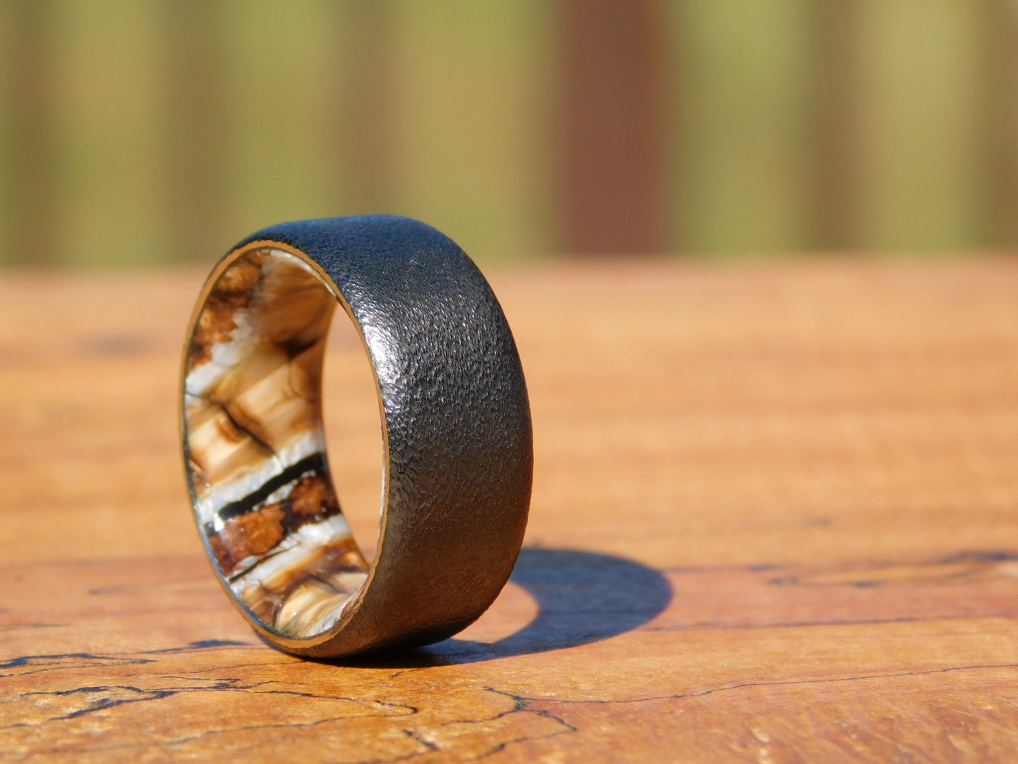 Black Zirconium x Woolly Mammoth Ring – Bergk's Metal Works